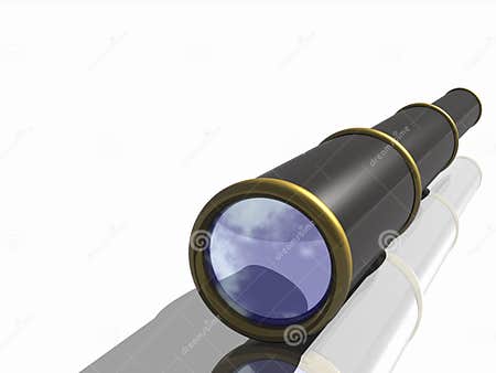 A telescope of a pirate stock illustration. Illustration of glass - 1752029