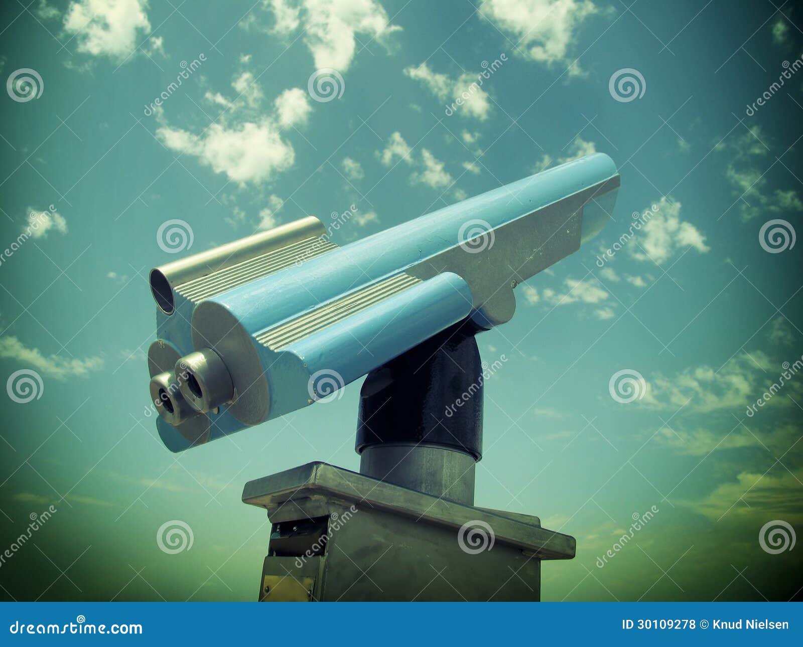 Retro telescope stock photo. Image of summer, optical - 30109278