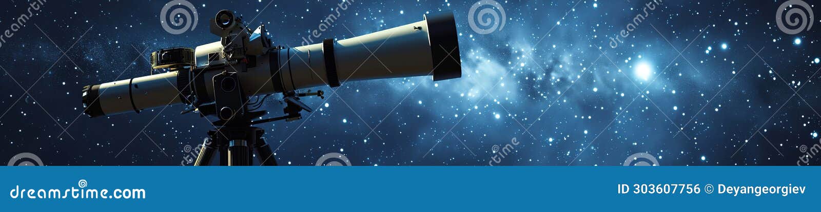 A Telescope Setup With An Astrophotography Camera Royalty-Free Stock ...