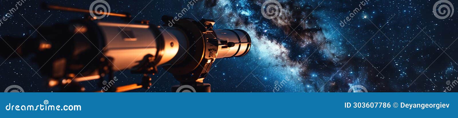 A Telescope Setup with an Astrophotography Camera Stock Illustration ...