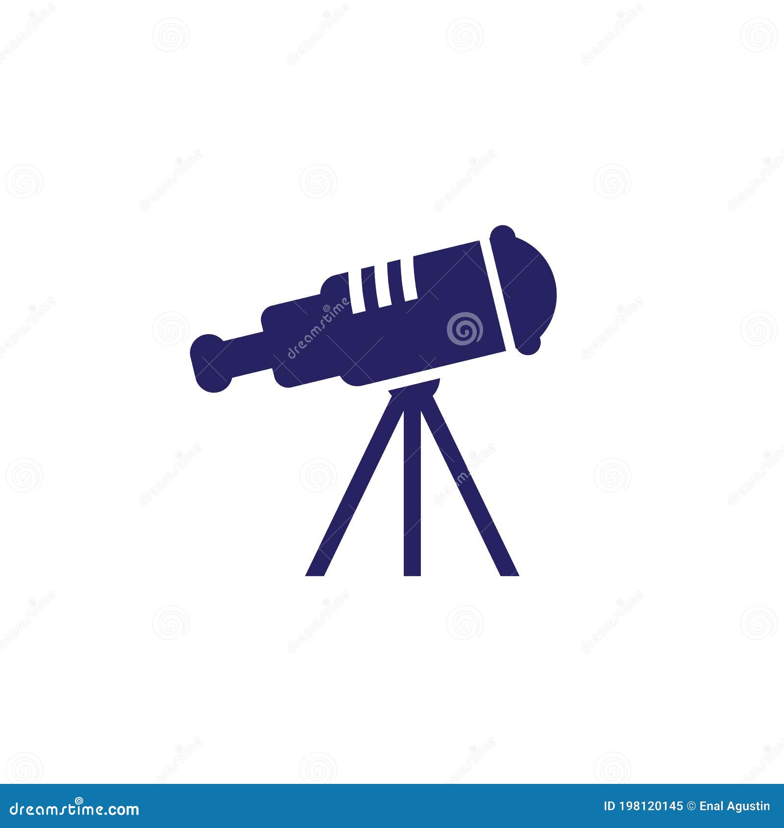 Telescope Sign Symbol Logo Design Template Stock Vector - Illustration ...