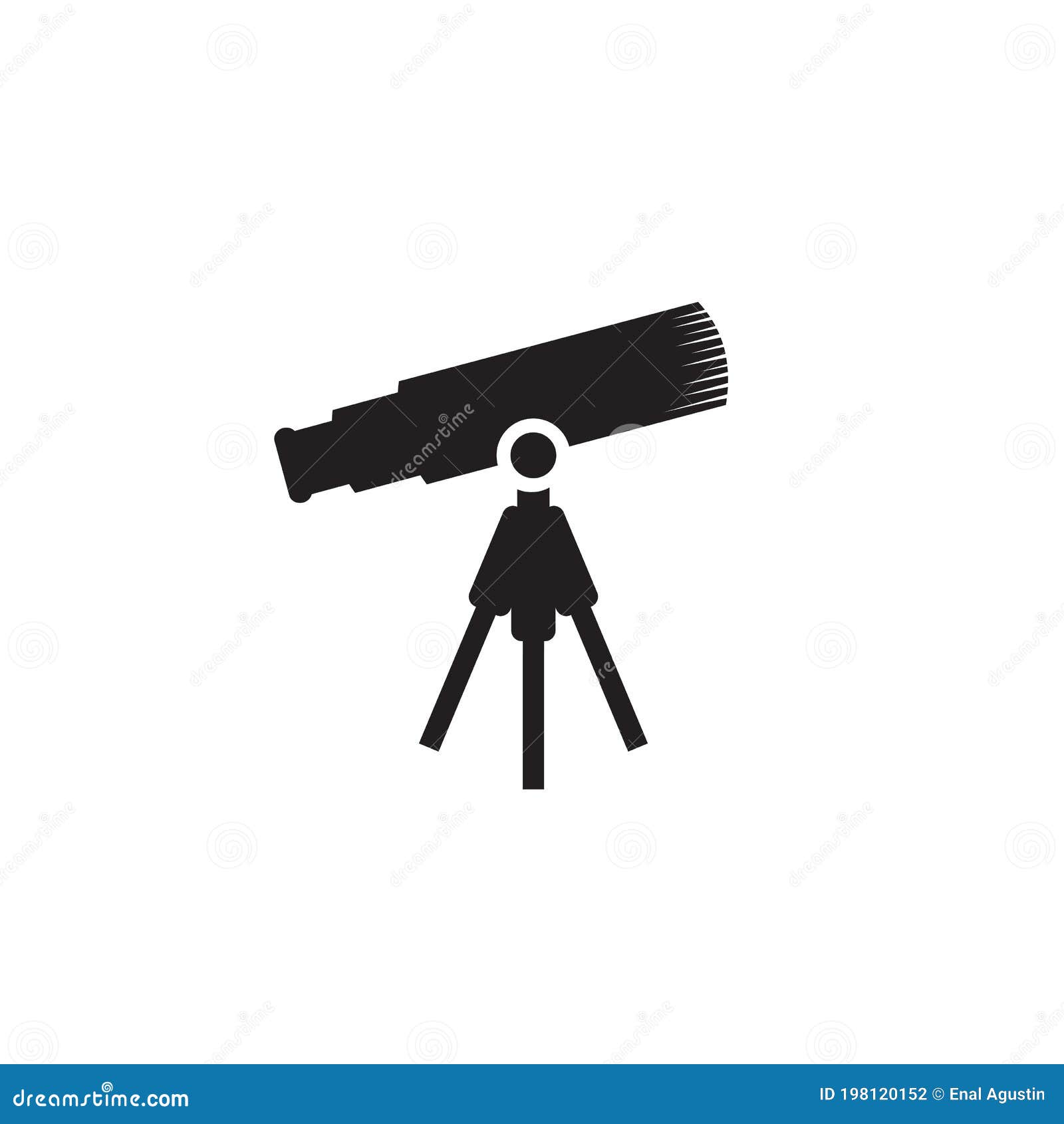 Telescope Sign Symbol Logo Design Template Stock Vector - Illustration ...