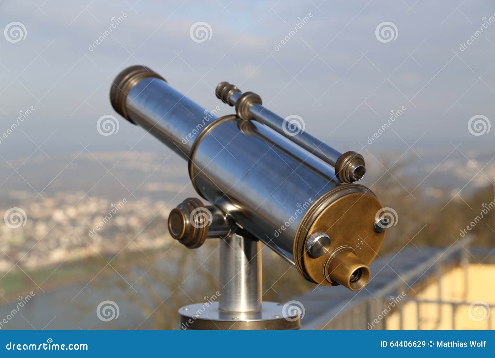 Telescope stock image. Image of freedom, outlook, peaks - 64406629