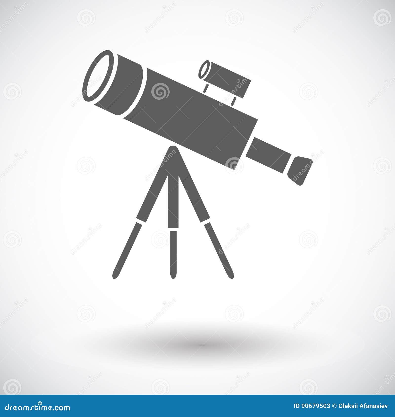 Telescope stock vector. Illustration of space, graphic - 90679503