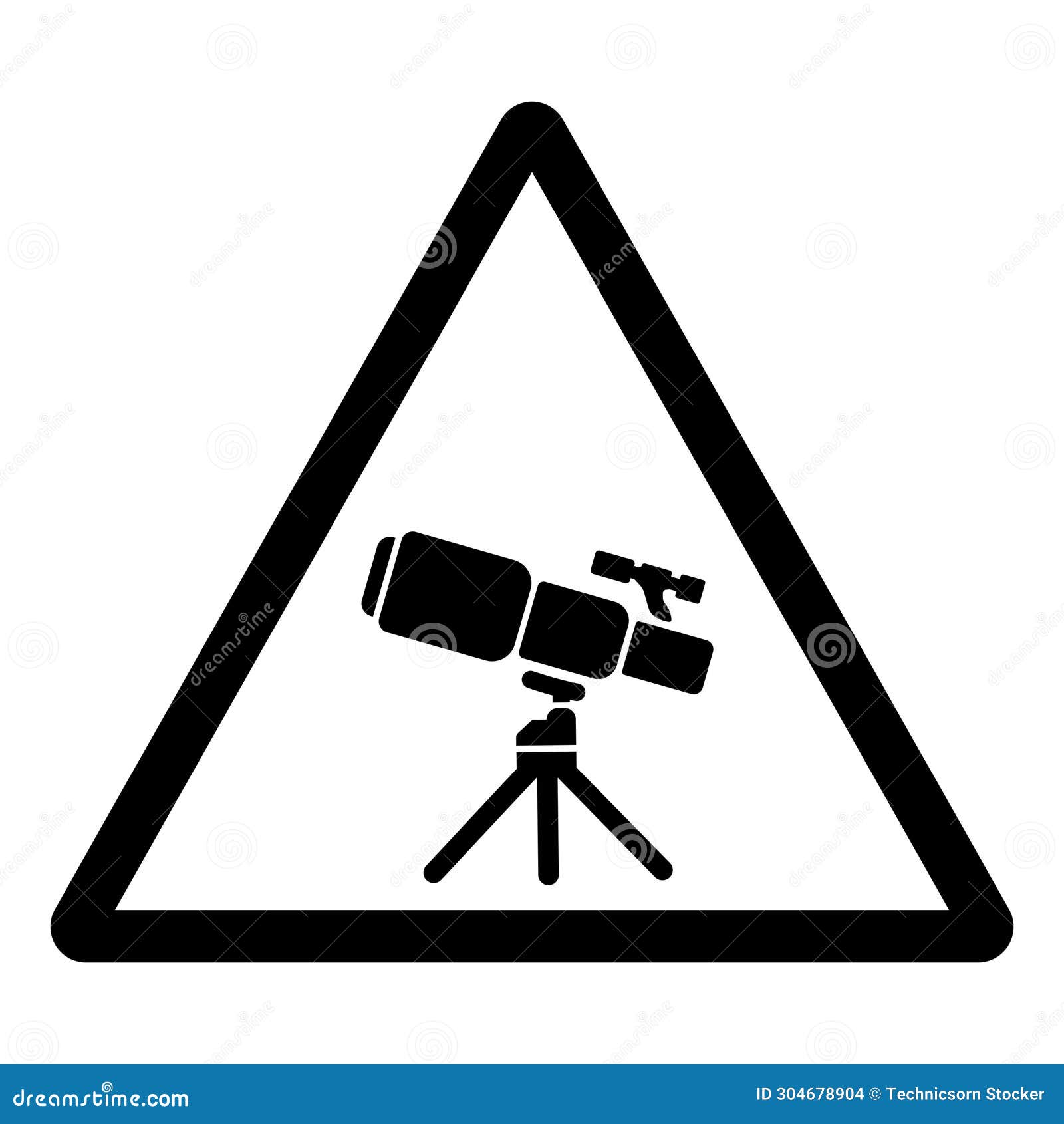 Telescope Symbol Sign,Vector Illustration, Isolate on White Background ...