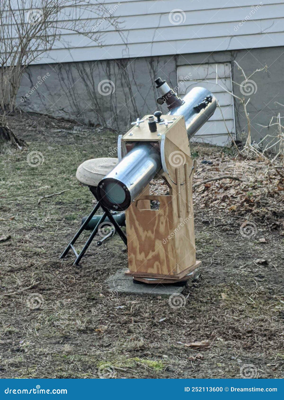 Telescope Watch Great Stars Stock Photo - Image of vehicle, furniture ...