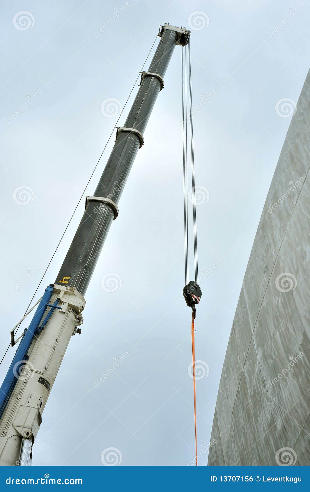 Telescopic crane stock photo. Image of industry, machinery - 13707156