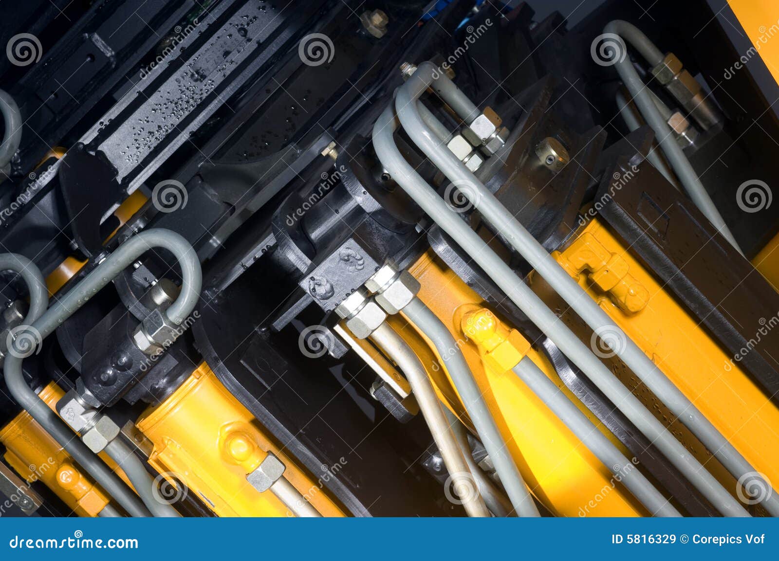 Telescopic Crane Control Cabin And Gib Arm. Royalty-Free Stock Photo ...