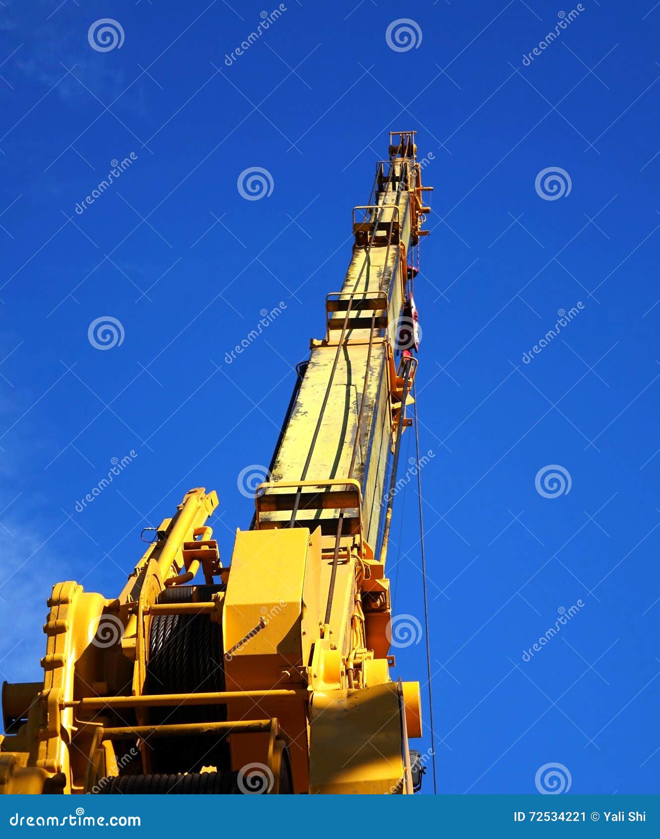 Telescopic Crane stock image. Image of steel, blue, iron - 72534221