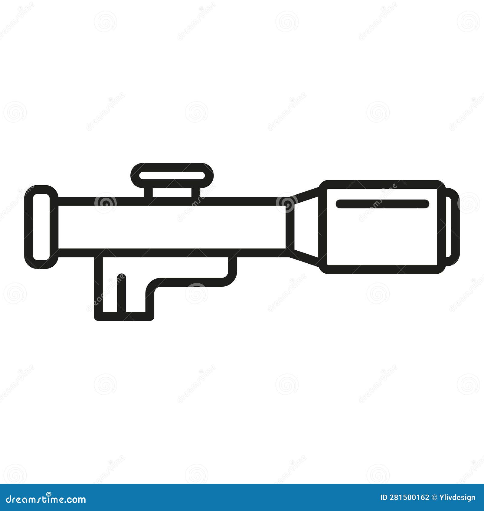 Telescopic Cross Icon Outline Vector. Rifle Scope Stock Illustration ...