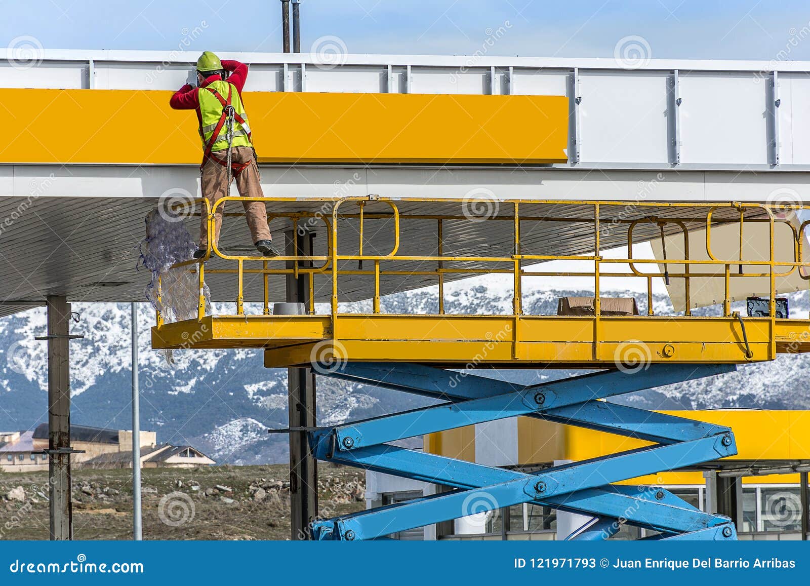 Telescopic Elevator for Rent Stock Image - Image of manufacturing, boom ...