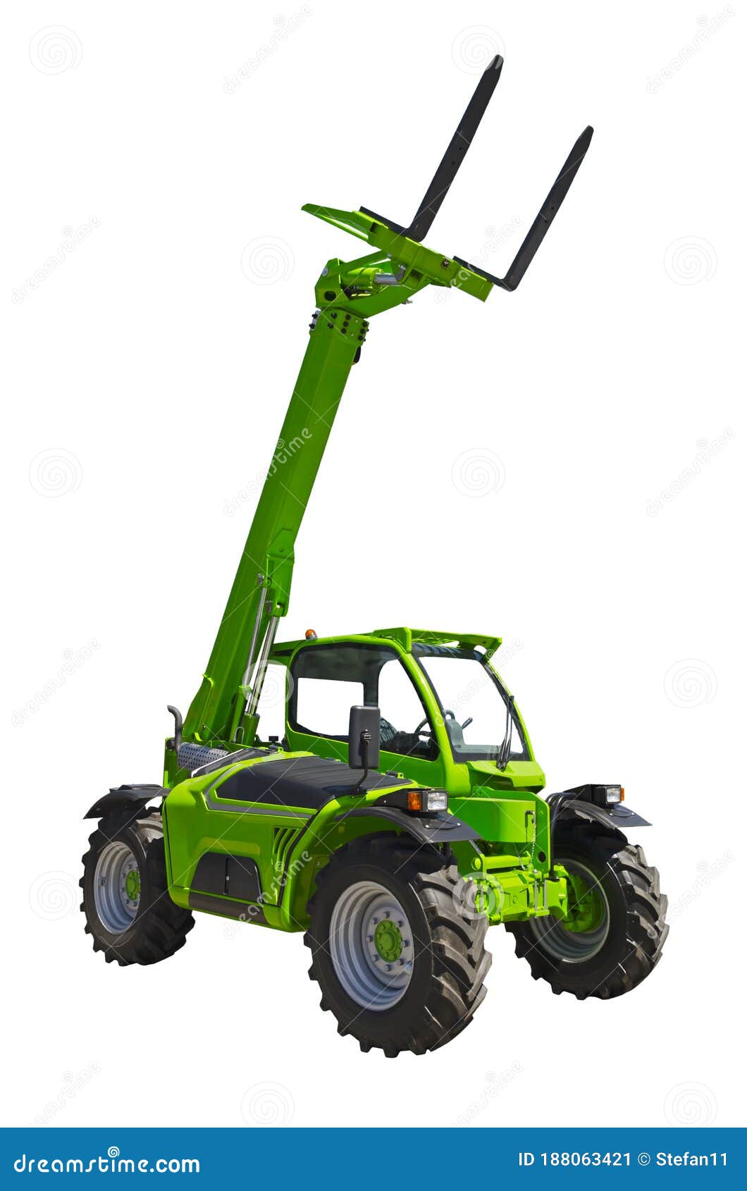 A Telescopic Handler, Also Called a Telehandler Stock Image - Image of ...