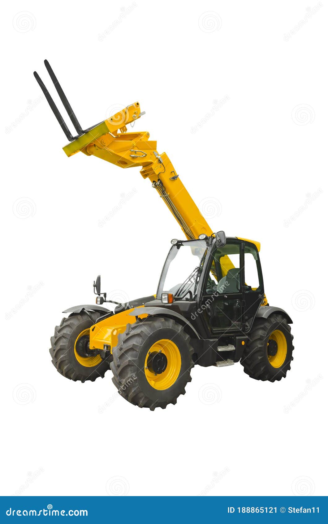 A Telescopic Handler, Also Called a Telehandler Stock Image - Image of ...