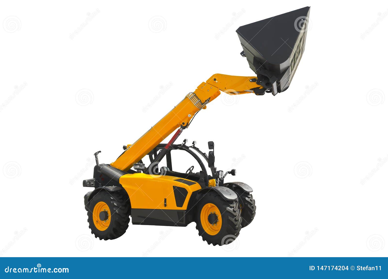 A Telescopic Handler, Also Called a Telehandler Stock Photo - Image of ...