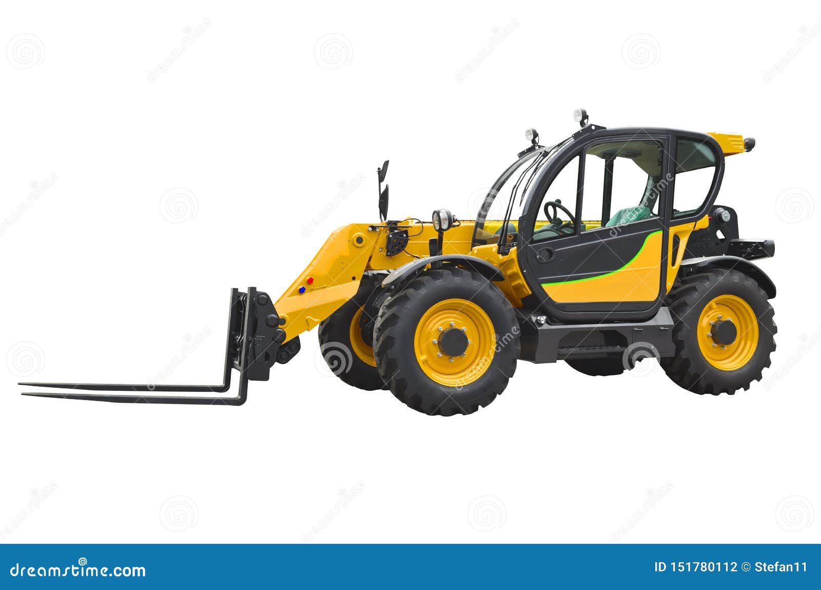 A Telescopic Handler, Also Called a Telehandler Stock Photo - Image of ...