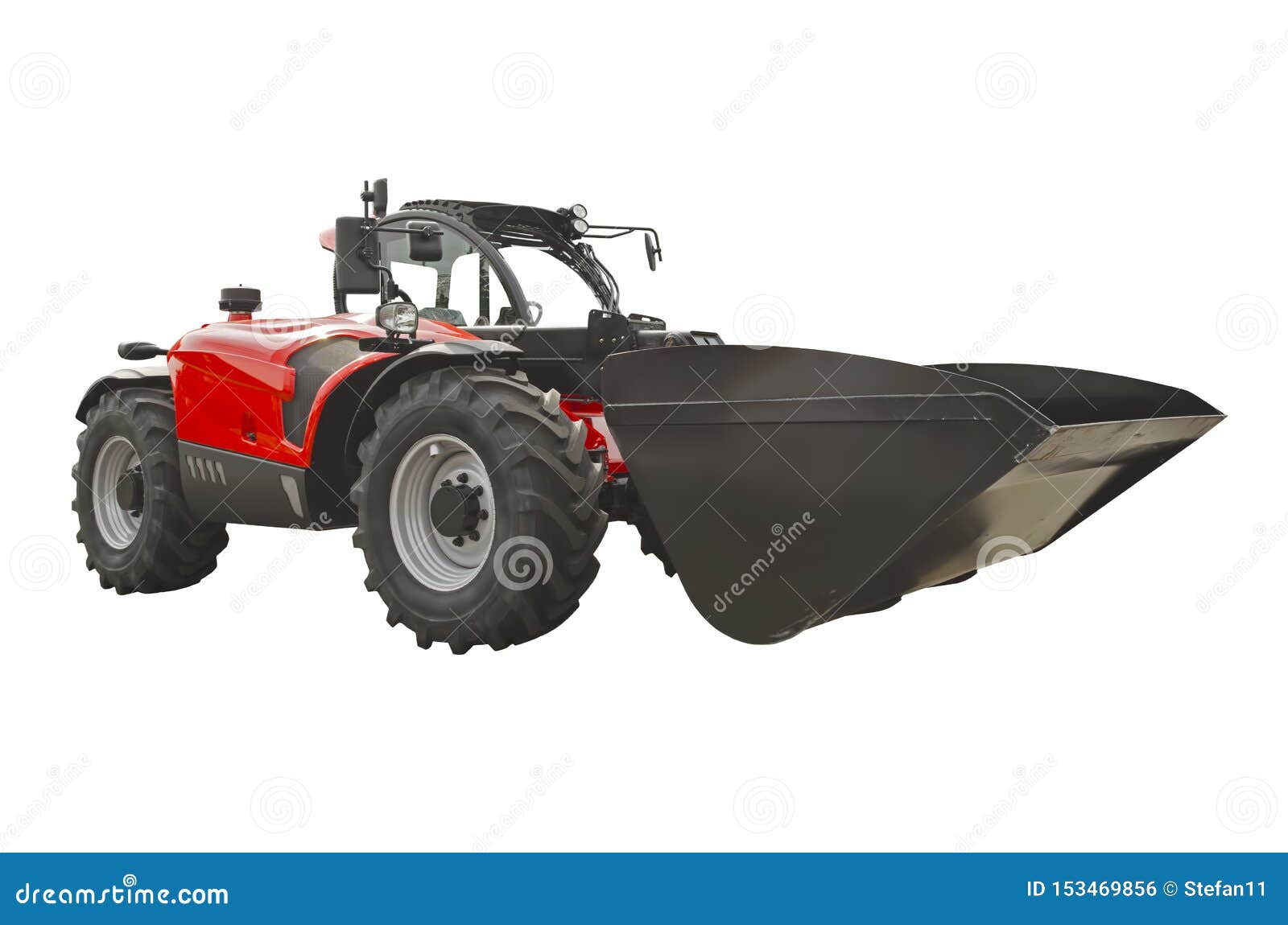 A Telescopic Handler, Also Called a Telehandler Stock Photo - Image of ...