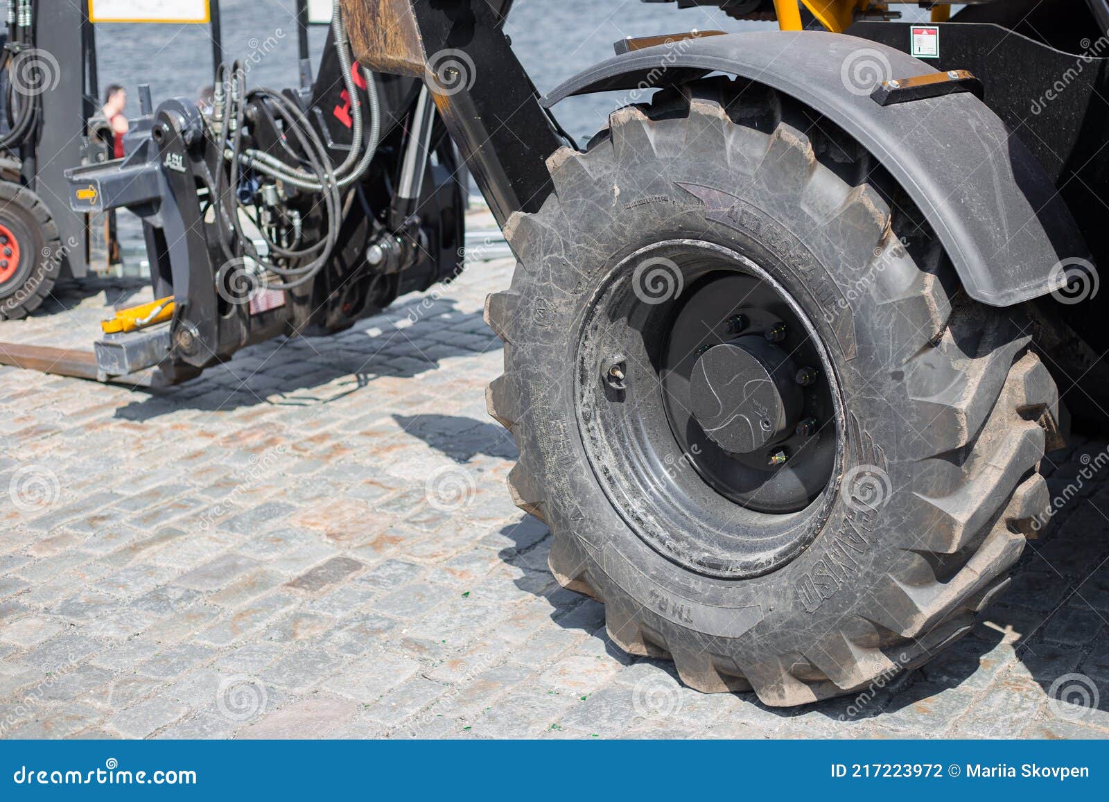 STOCKHOLM, SWEDEN - June 05, 2019: a Telescopic Handler, Also Called a ...