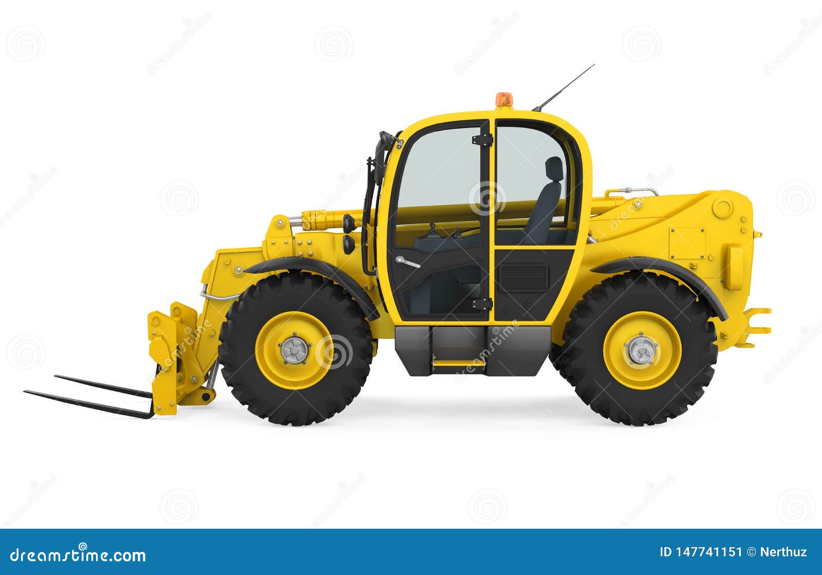 Telescopic Handler Vector Illustration | CartoonDealer.com #75904852