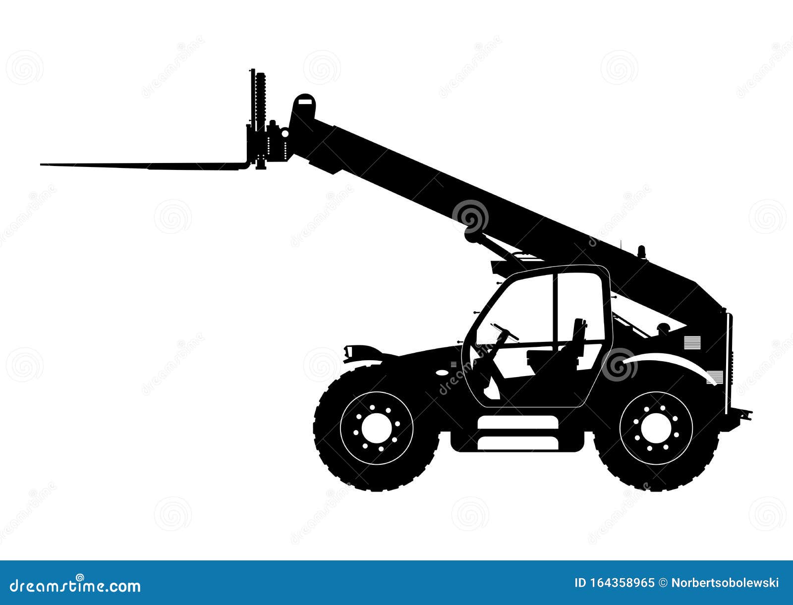 Telehandler Stock Illustrations – 370 Telehandler Stock Illustrations ...