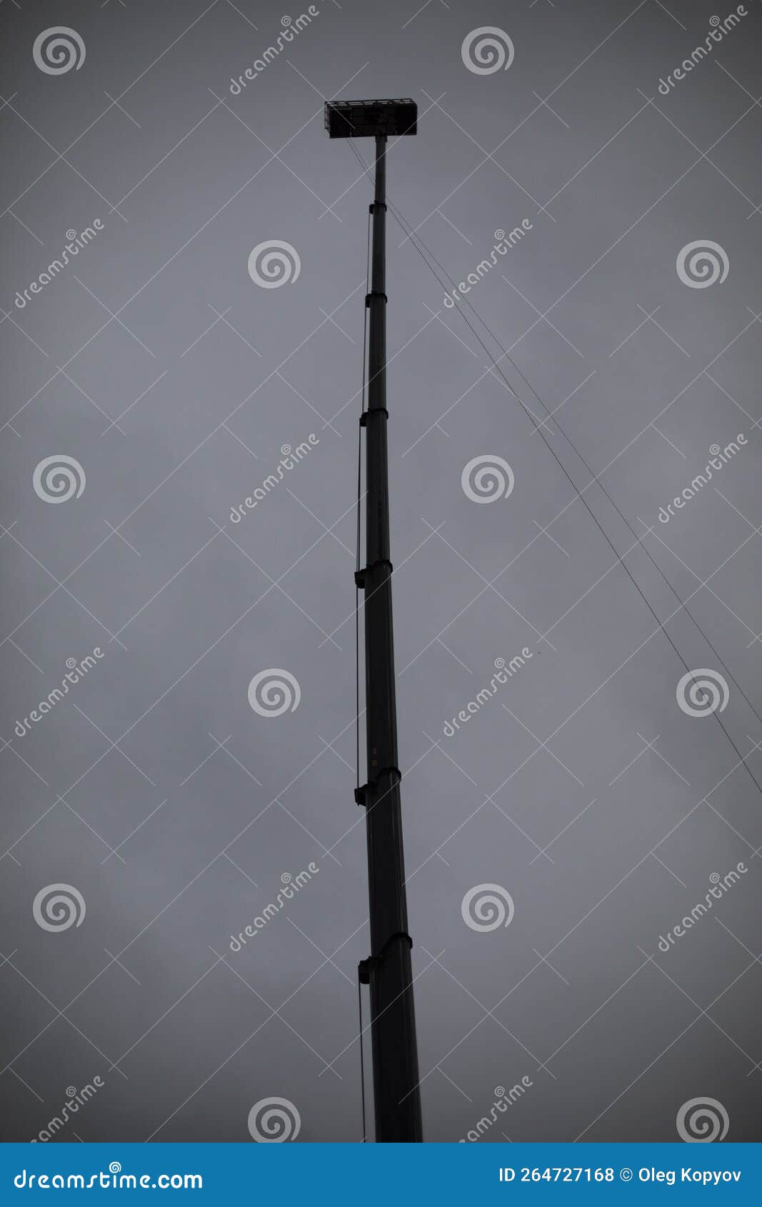 Telescopic Lift To Height. High-altitude Work Stock Photo - Image of ...