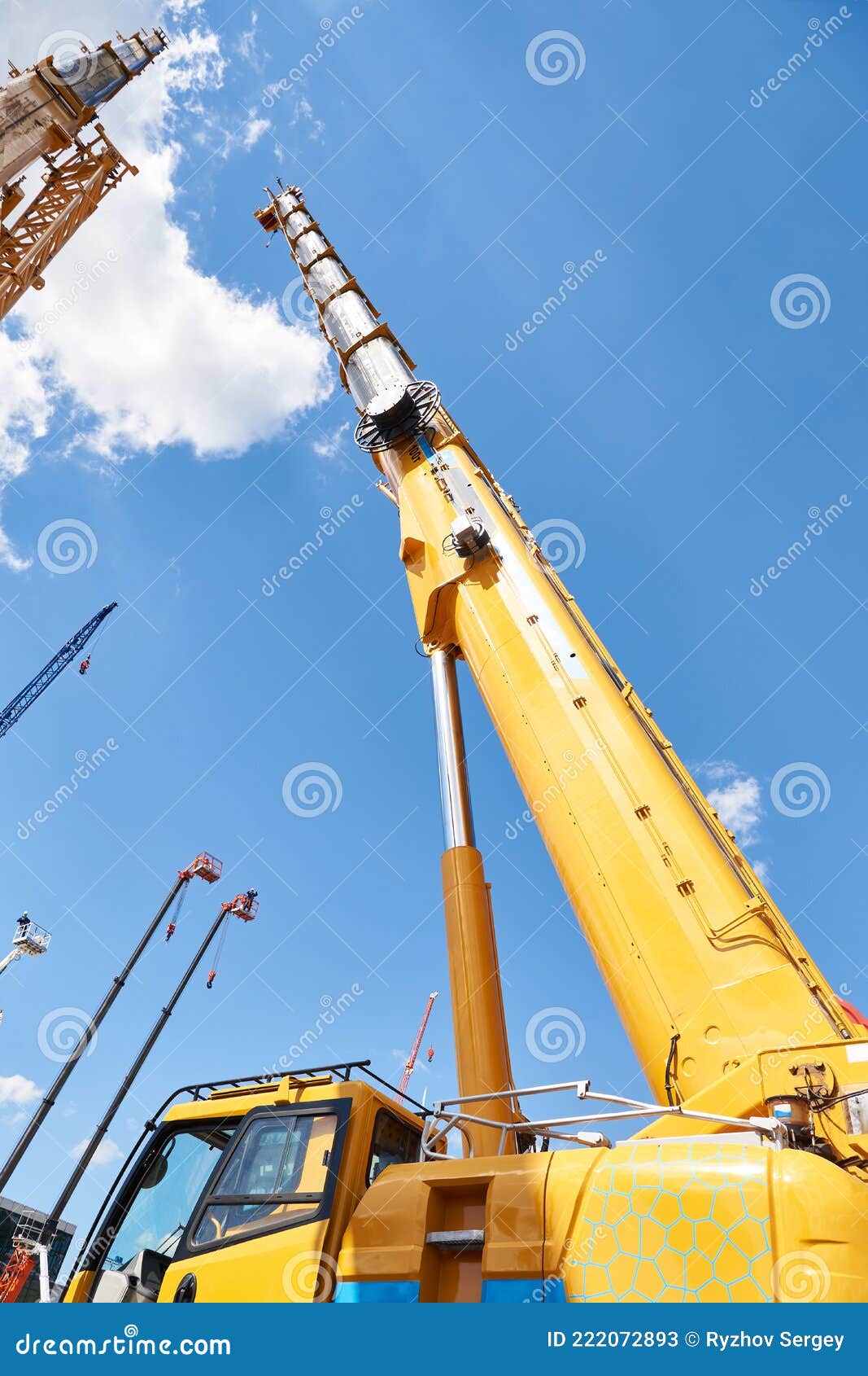 Telescopic Arm Of A Mobile Crane Royalty-Free Stock Image ...