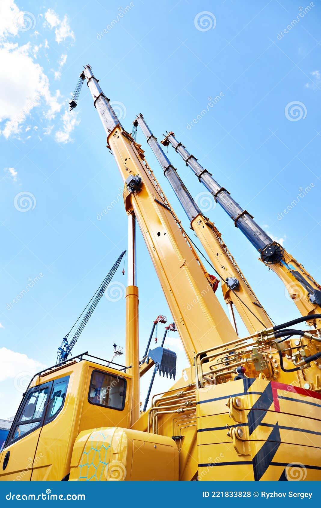 Telescopic Arm Of A Mobile Crane Royalty-Free Stock Image ...