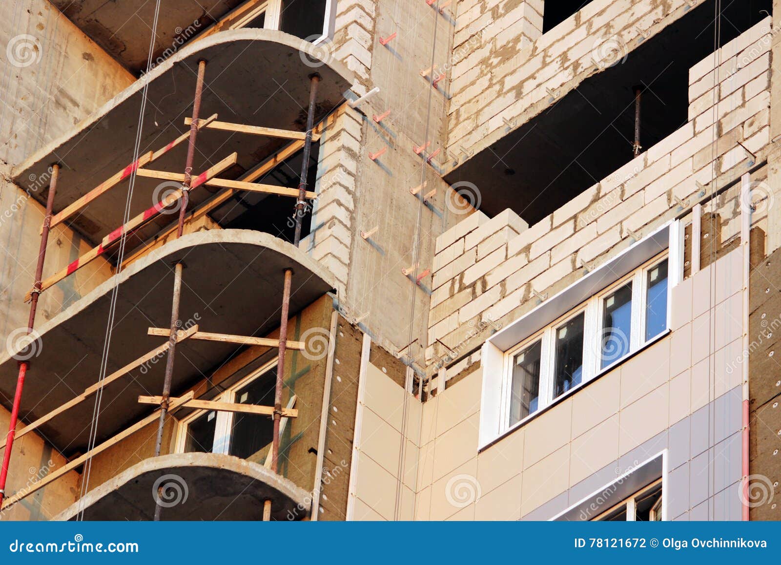 Telescopic Rack Formwork Monolithic Slabs In The Construction Of A ...