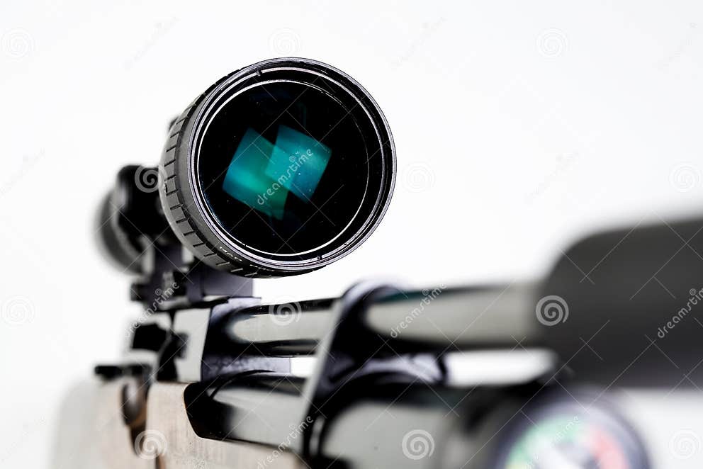 Telescopic Sight on Snipers Rifle Stock Image - Image of forces, kill ...