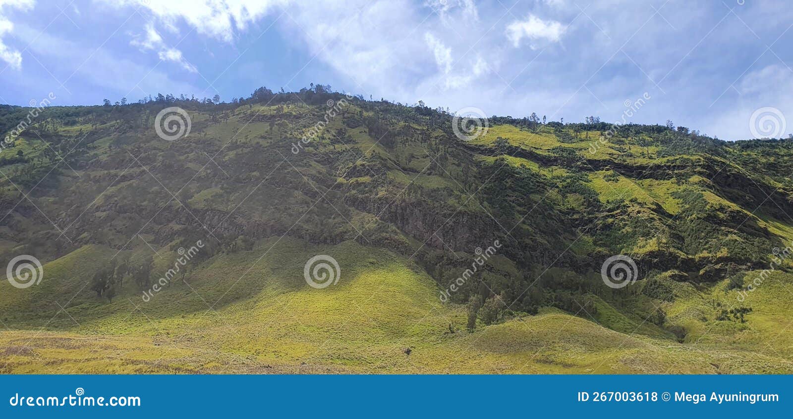 Teletubbies Hill at Bromo Mountain Stock Photo - Image of valley ...