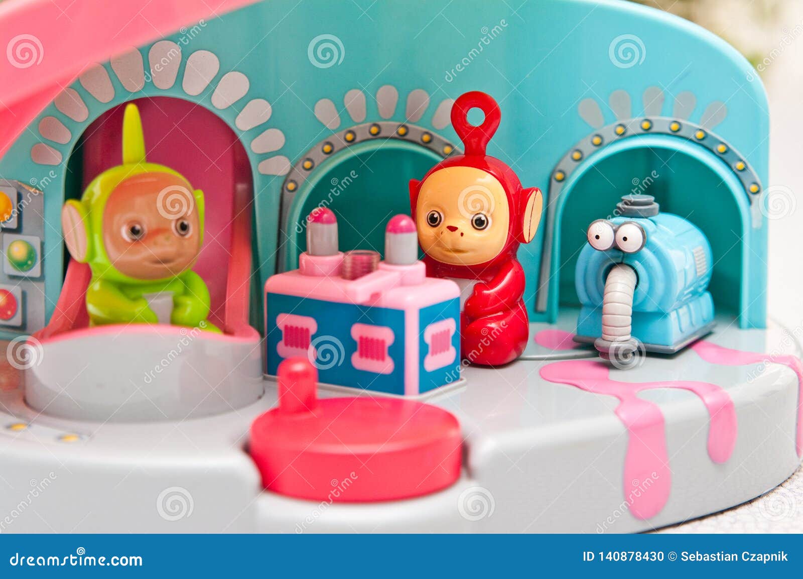 Teletubbies toys close-up editorial image. Image of character - 140878430