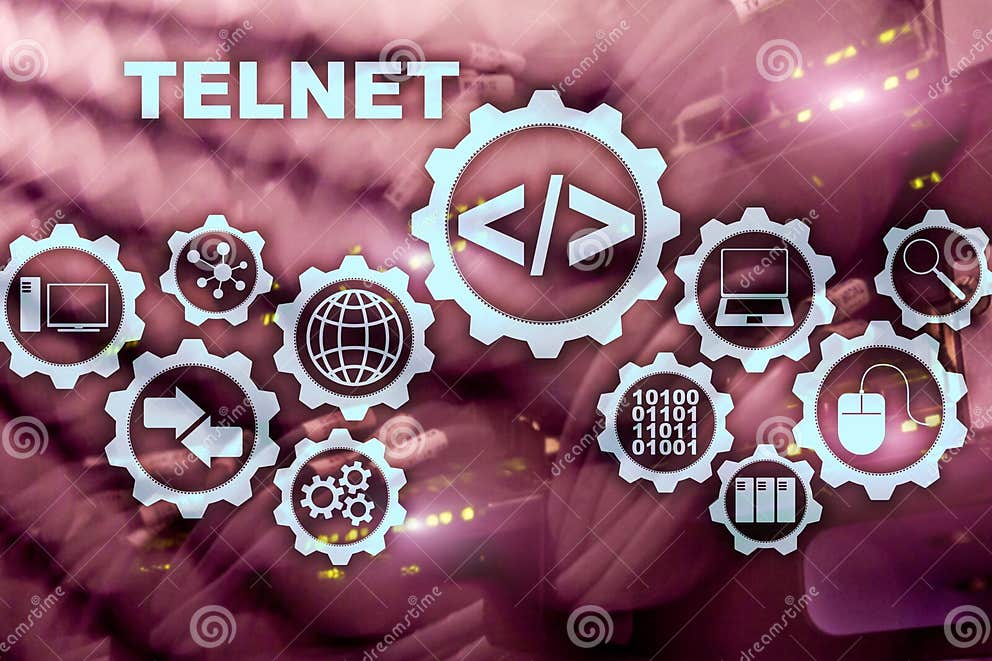Teletype Network Protocol. Telnet Virtual Terminal Client. Internet and ...