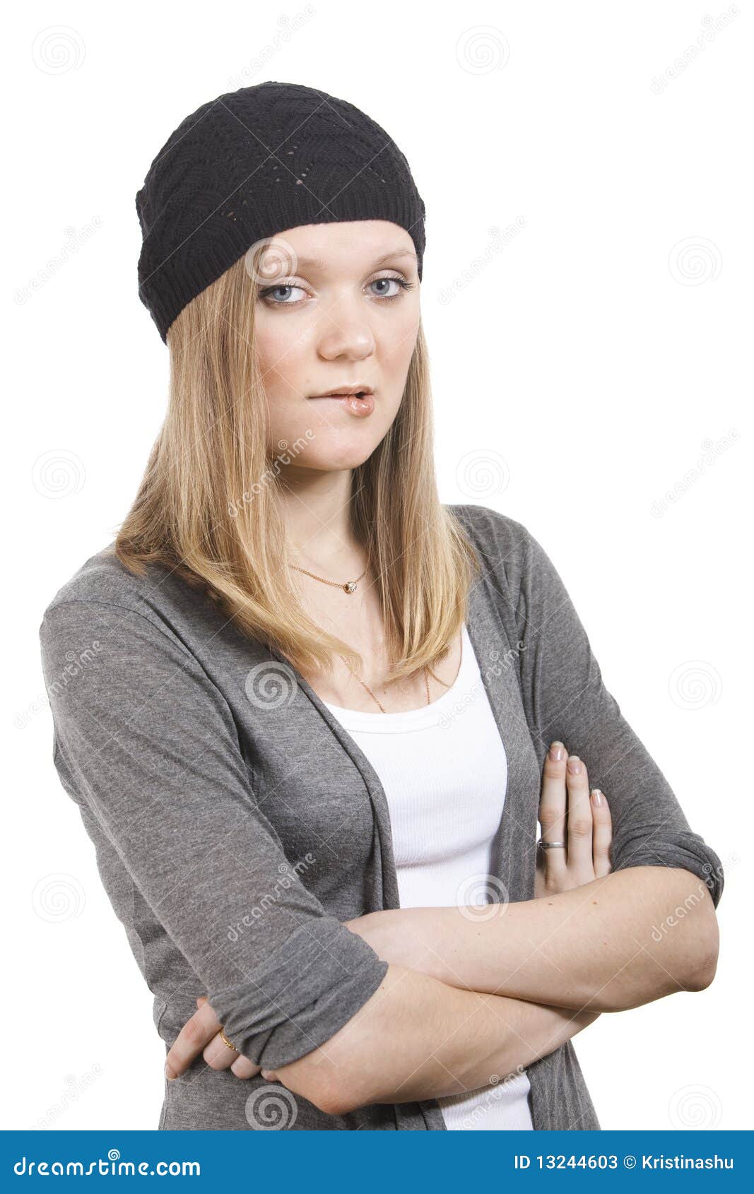 Teleurgesteld meisje stock afbeelding. Image of vrij - 13244603