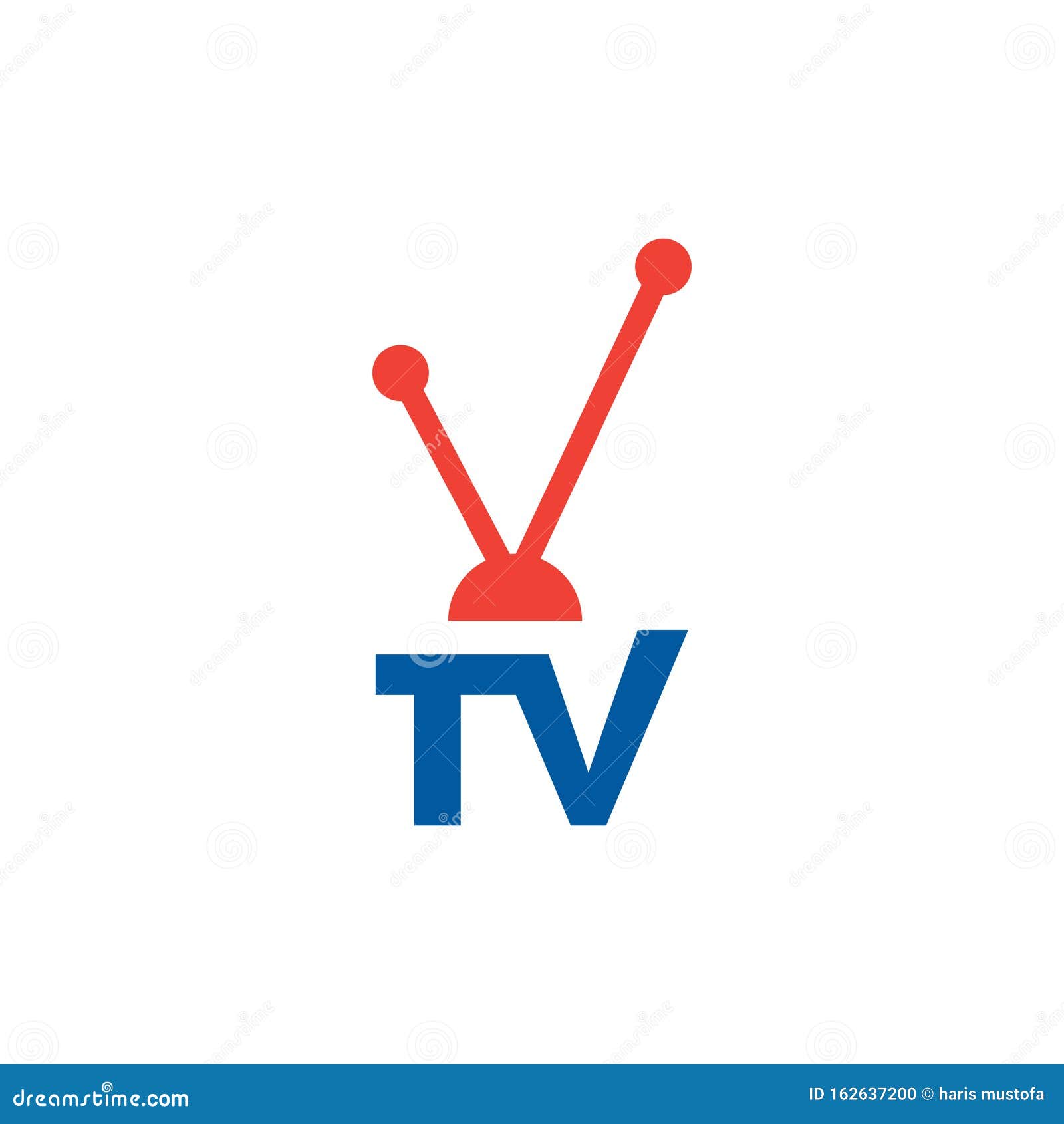 Televeision Tv Graphic Design Template Vector Isolated Stock Vector ...