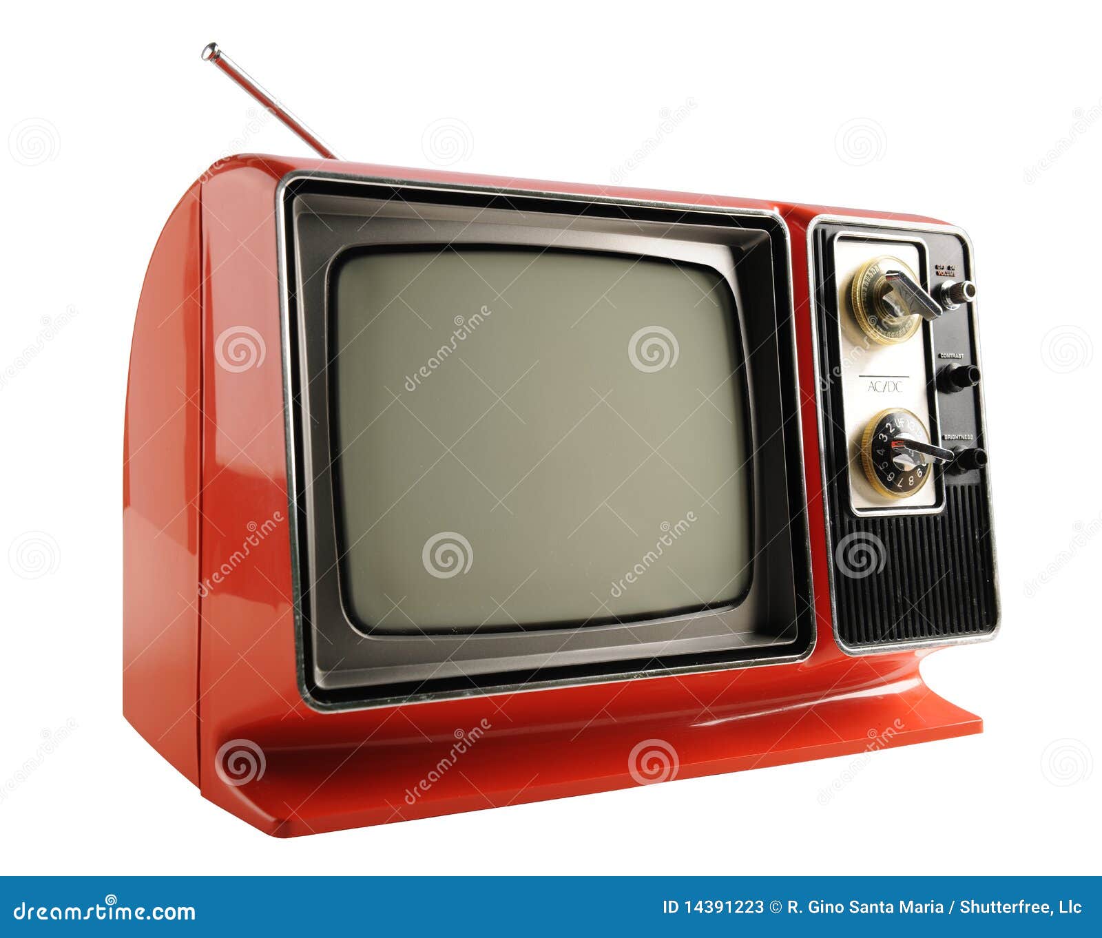 Televisão do vintage imagem de stock. Imagem de retro - 14391223