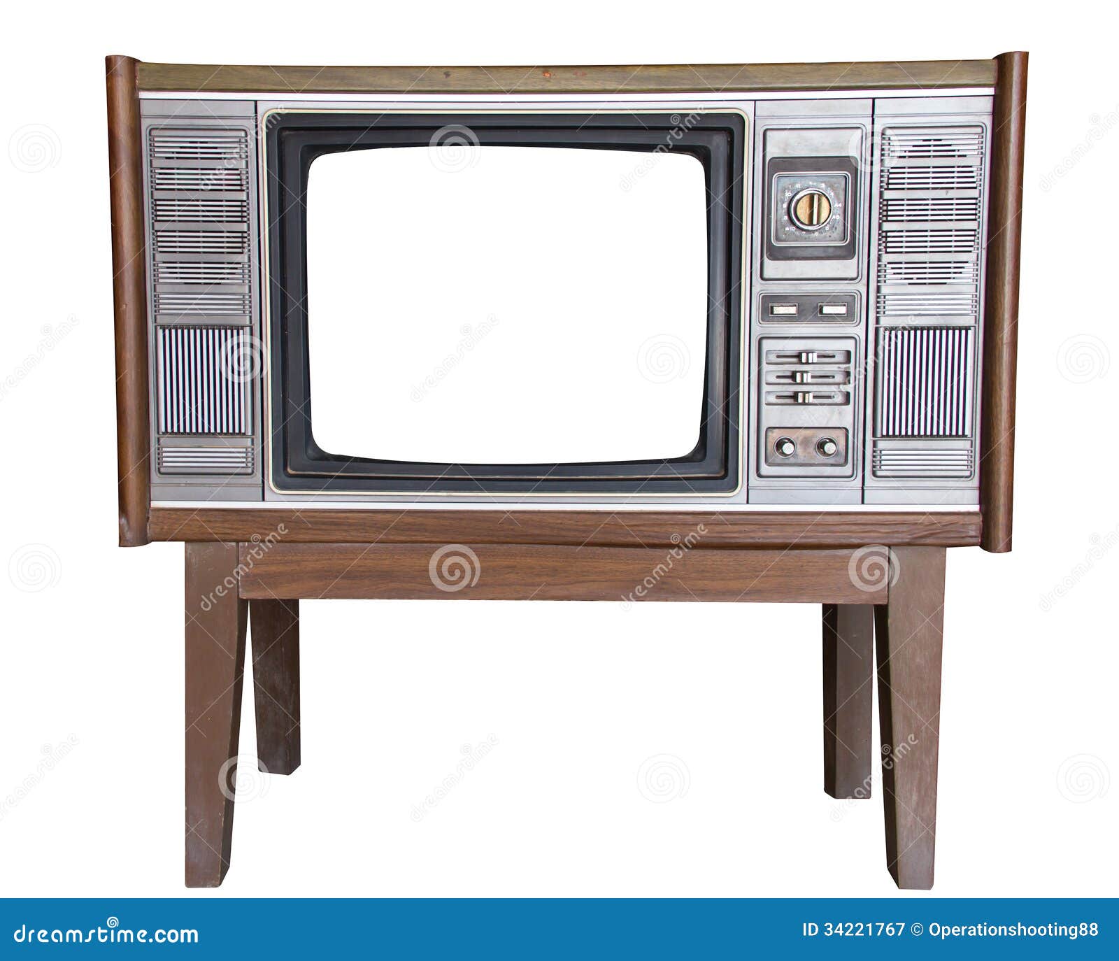 Televisión vieja imagen de archivo. Imagen de hospitalidad - 34221767