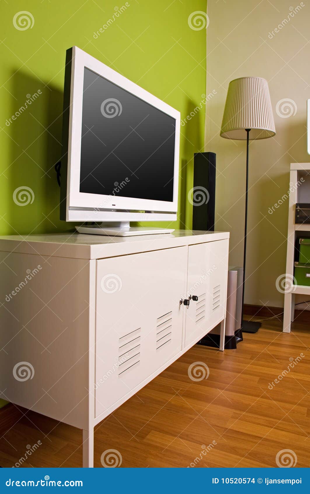 Television stock photo. Image of modern, furniture, home - 10520574