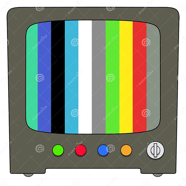 Television stock illustration. Illustration of dial, channel - 523552