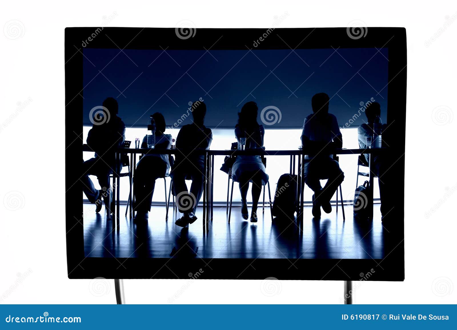 Television stock image. Image of modern, isolated, electronic - 6190817