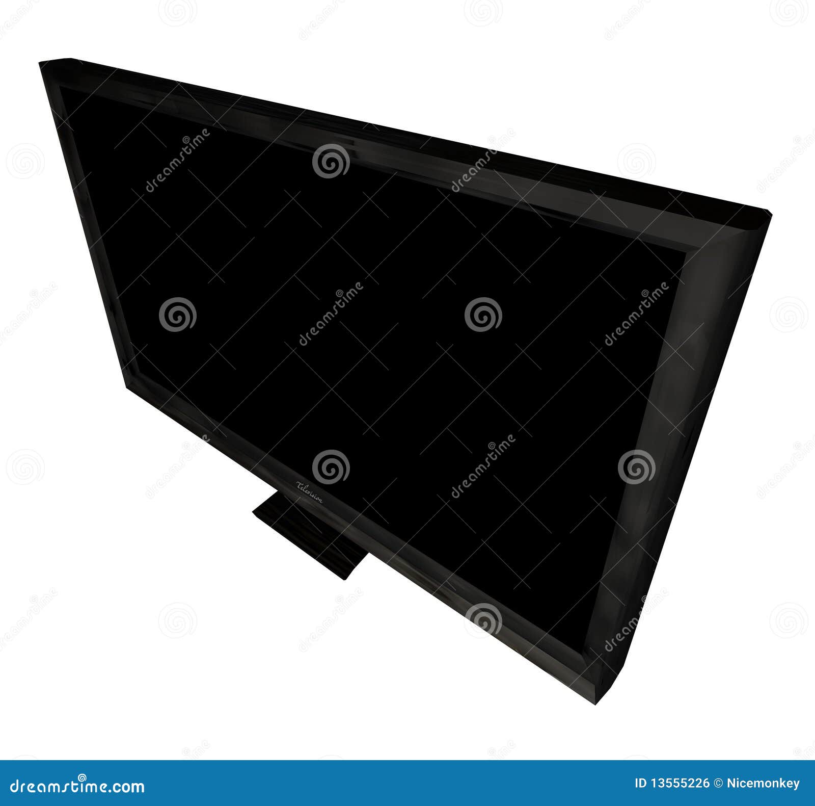 Television above angle stock illustration. Illustration of stylist ...