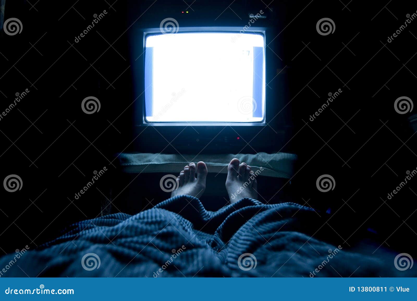 Television Addict stock image. Image of night, dark, potato - 13800811