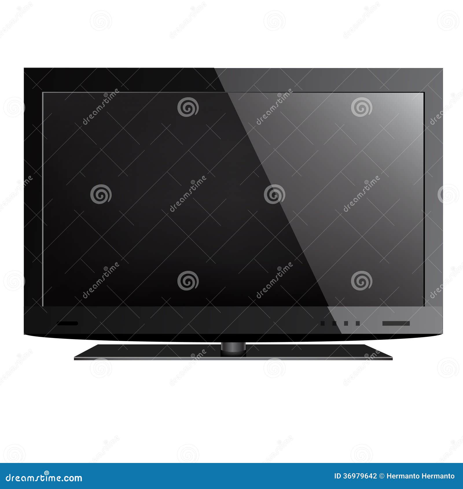 Television stock vector. Illustration of plasma, shape - 36979642