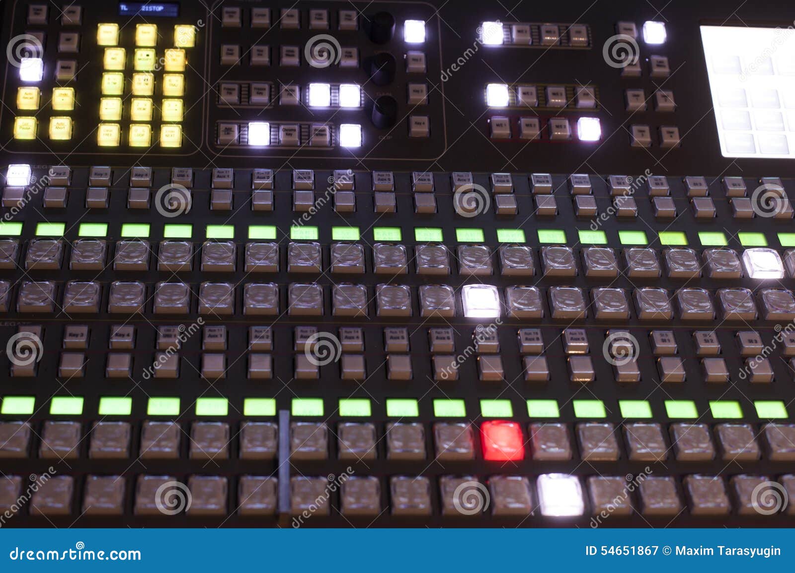 Television Broadcast Gallery Stock Image - Image of broadcast, buttons ...