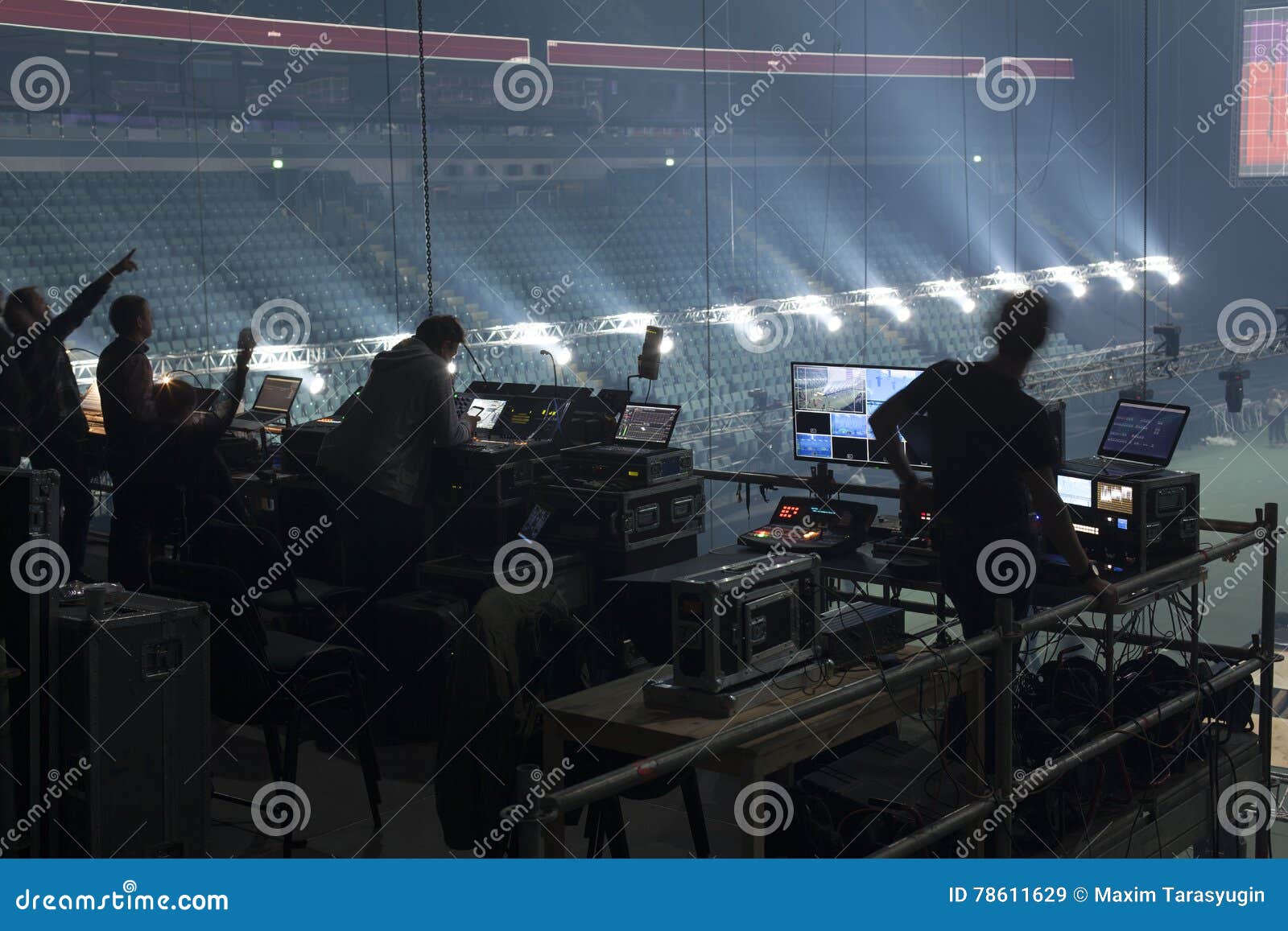 Television Broadcast Gallery. Editorial Stock Image - Image of screen ...