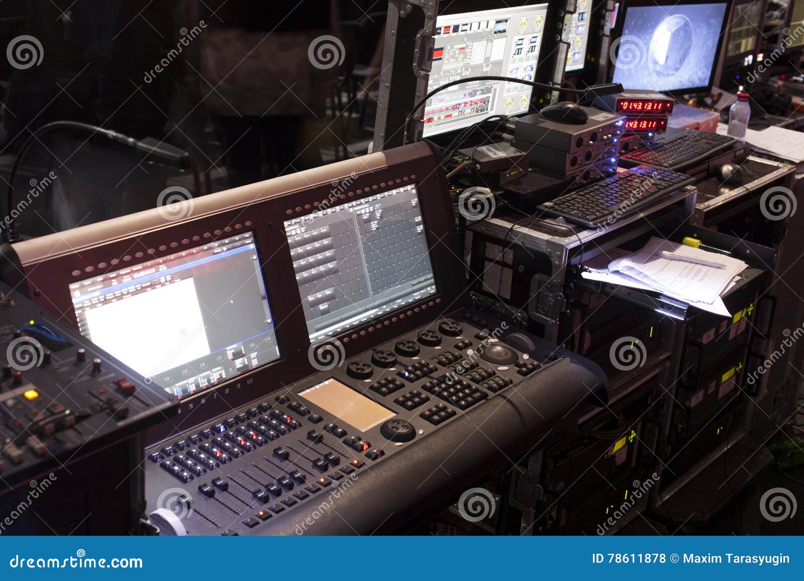 Television Broadcast Gallery. Editorial Stock Photo - Image of room ...