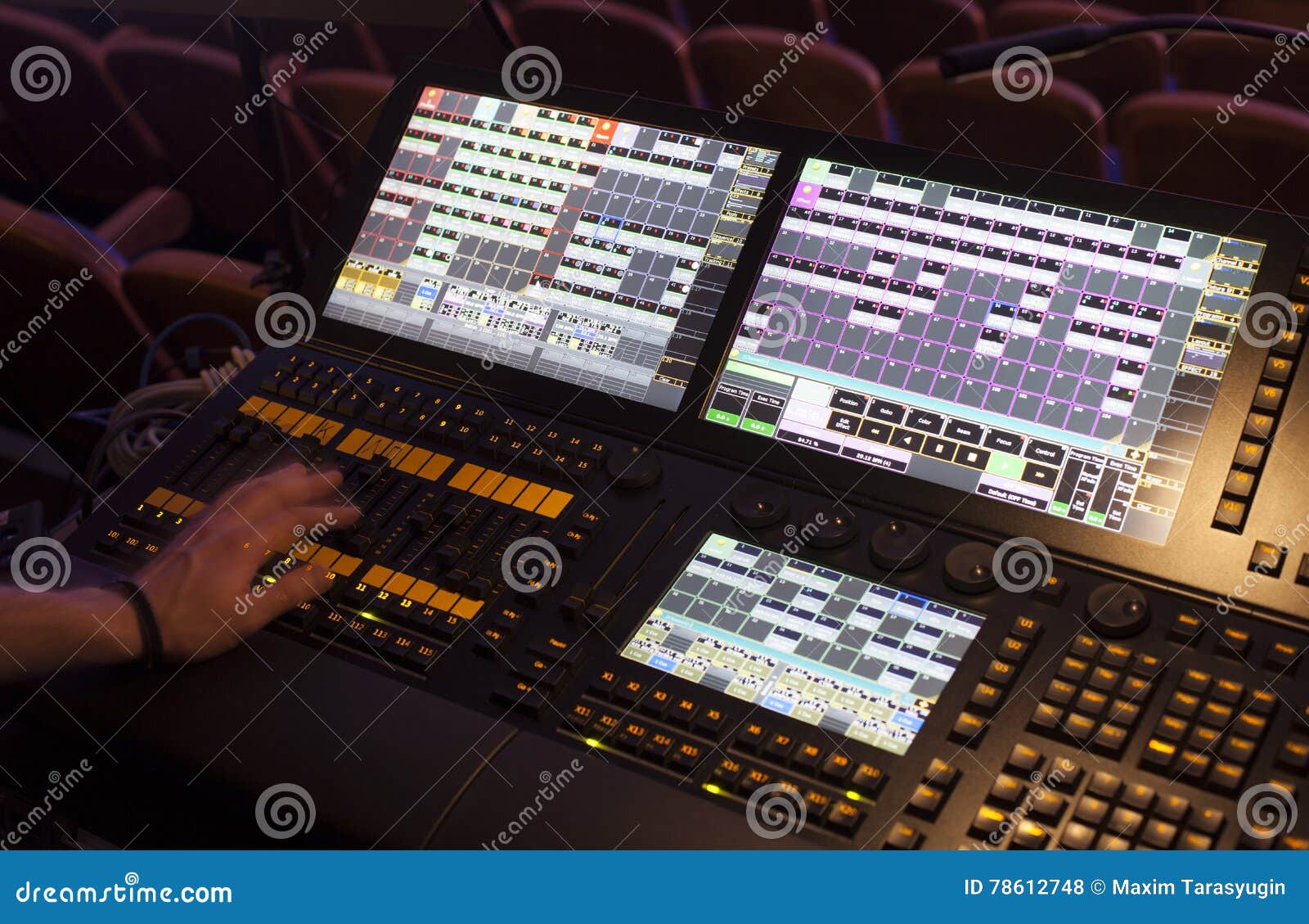 Television Broadcast Gallery. Stock Photo - Image of equipment, room ...