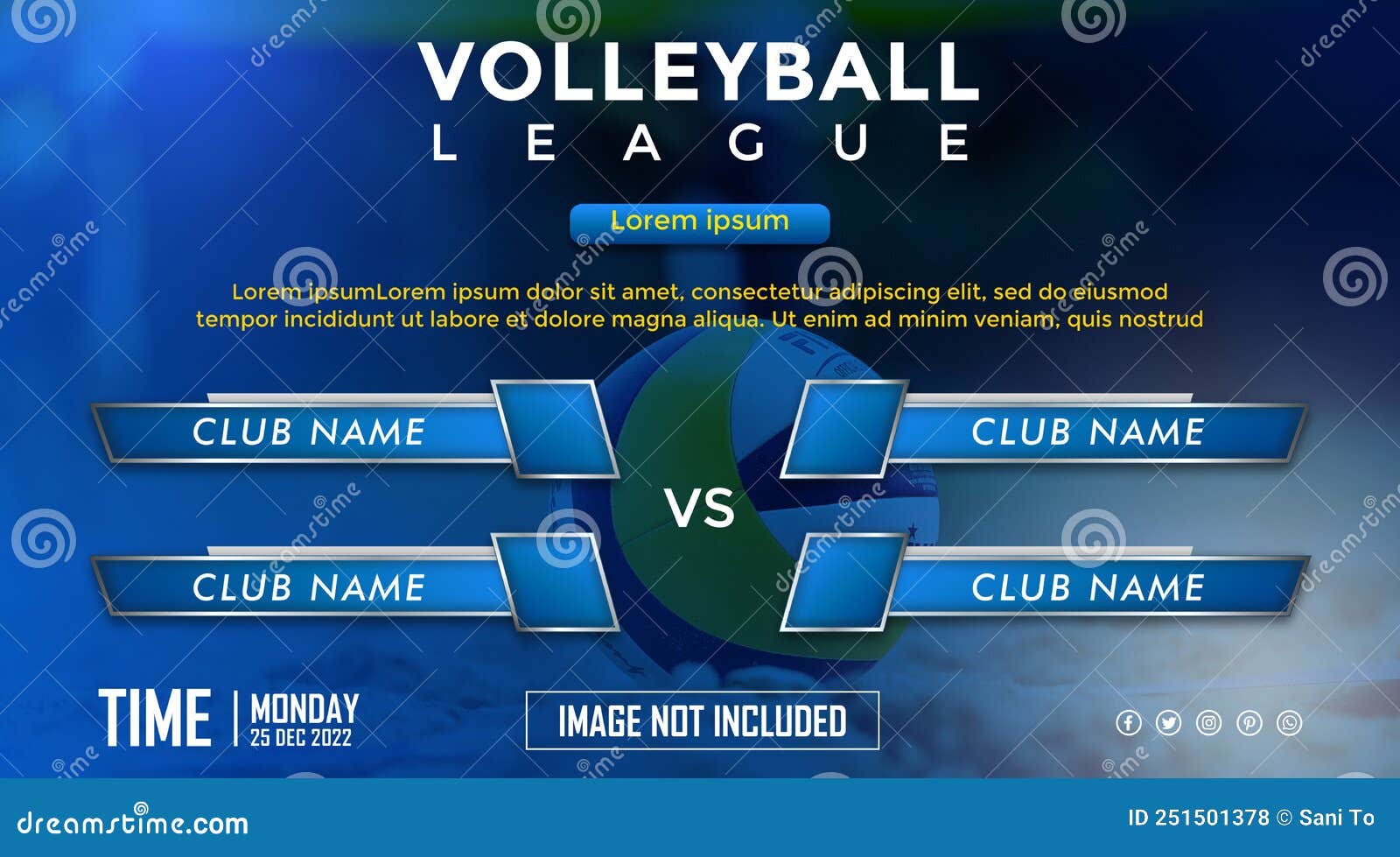 Television Broadcast Media Title Banner Template Stock Vector ...