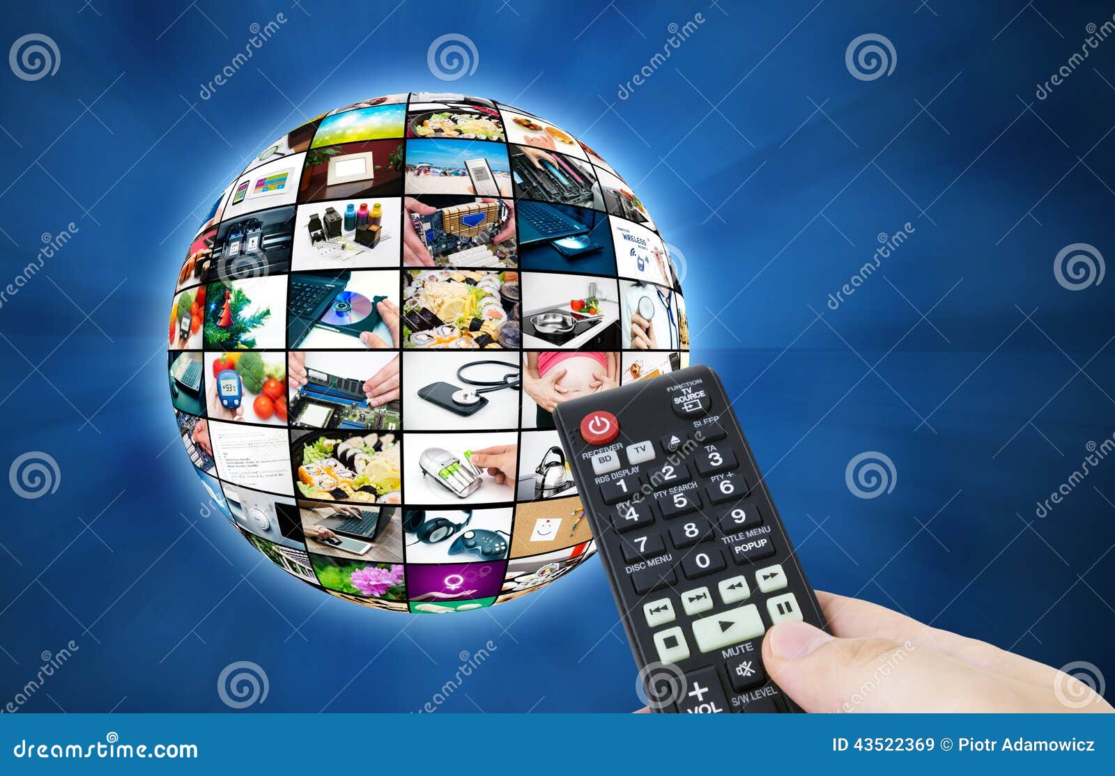 Television Broadcast Multimedia Sphere Stock Image - Image of ...