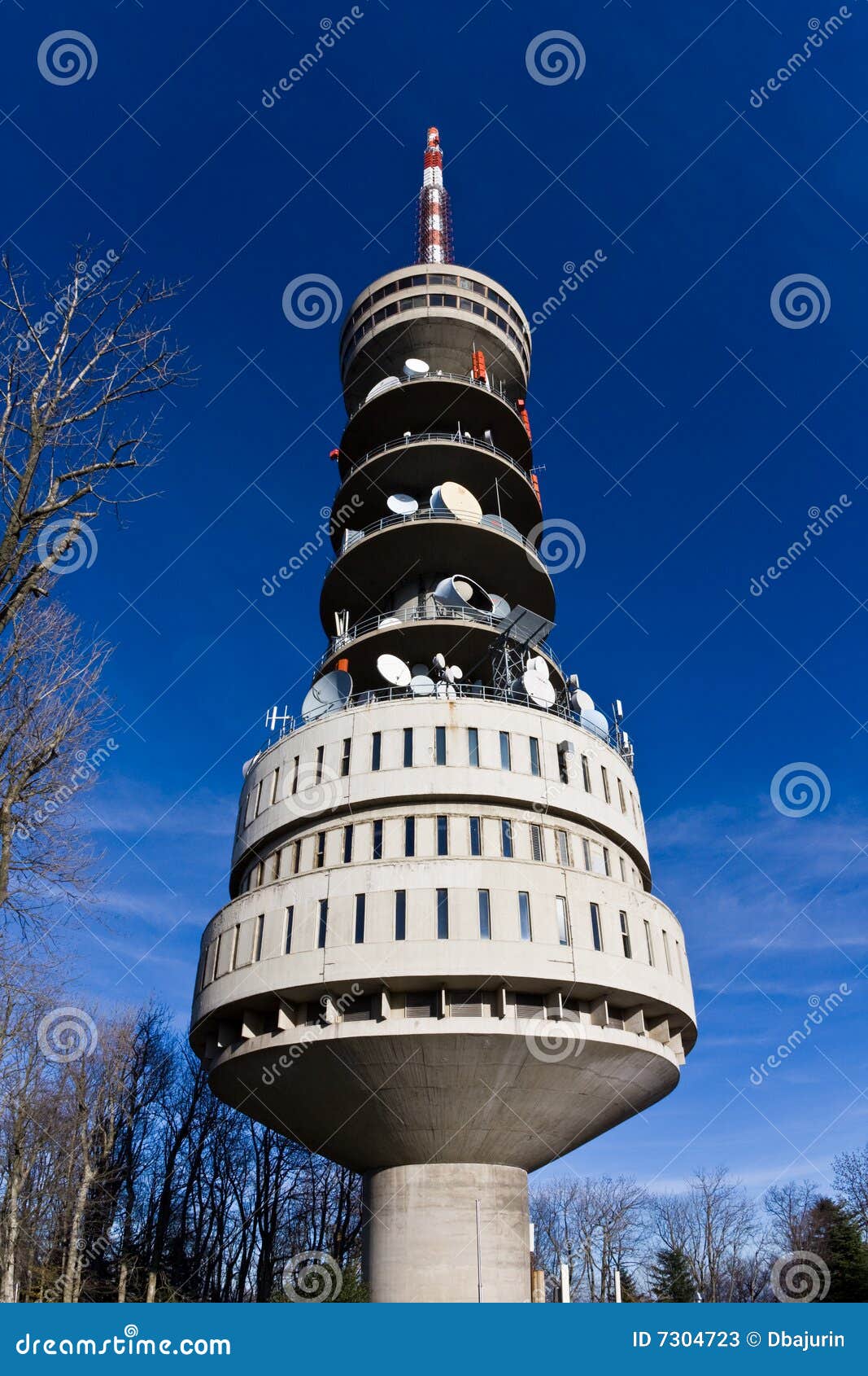 Television Broadcasting Antenna Stock Image - Image of transmitter ...