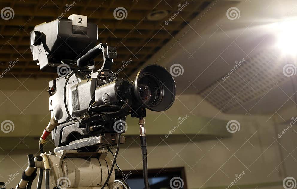 Television camera stock photo. Image of correspondent - 11661978