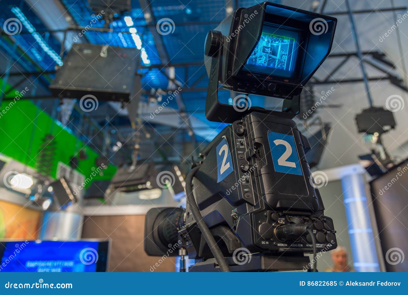 Television camera close-up stock image. Image of technology - 86822685